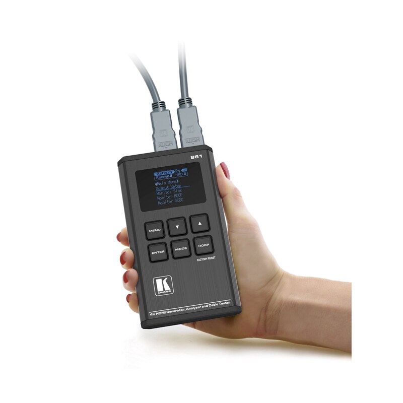 Kramer | 18G 4K HDR Pocket Signal Generator, Analyzer and Cable Tester ...