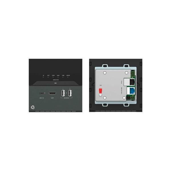 Kramer | 4K60 4:4:4 USB C Wall plate Receiver over PoE Long Reach US ...