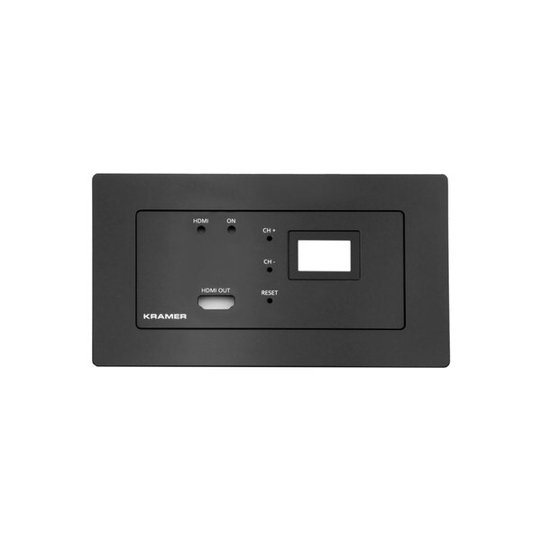 Kramer | Black Frame and Faceplate Set for KDS–DEC7 EU/UK Wall Plate ...